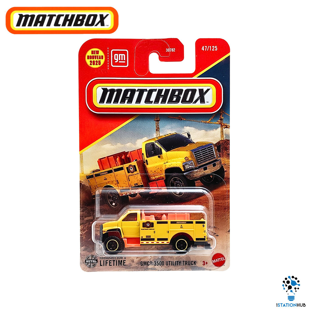 Matchbox GMC 3500 Utility Truck Car | MBX Mattel Cars Collector Kids ...