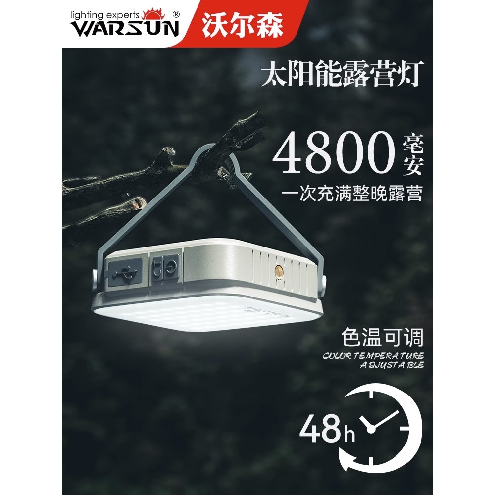 Lampu Perkhemahan Pelbagai Fungsi Luaran LED Kecemasan Super Terang ...