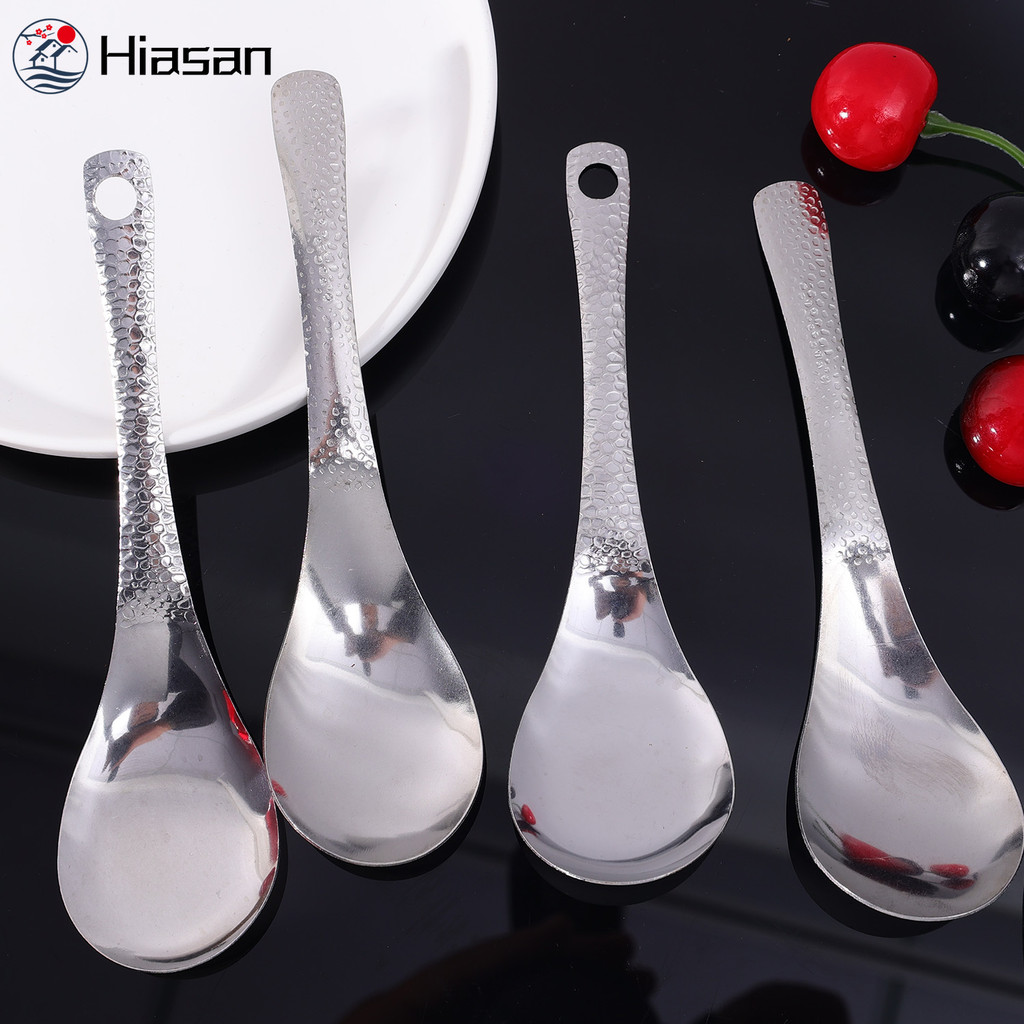 1-10Pcs Thicken Stainless Steel Spoon - Deepen Large Capacity Long ...