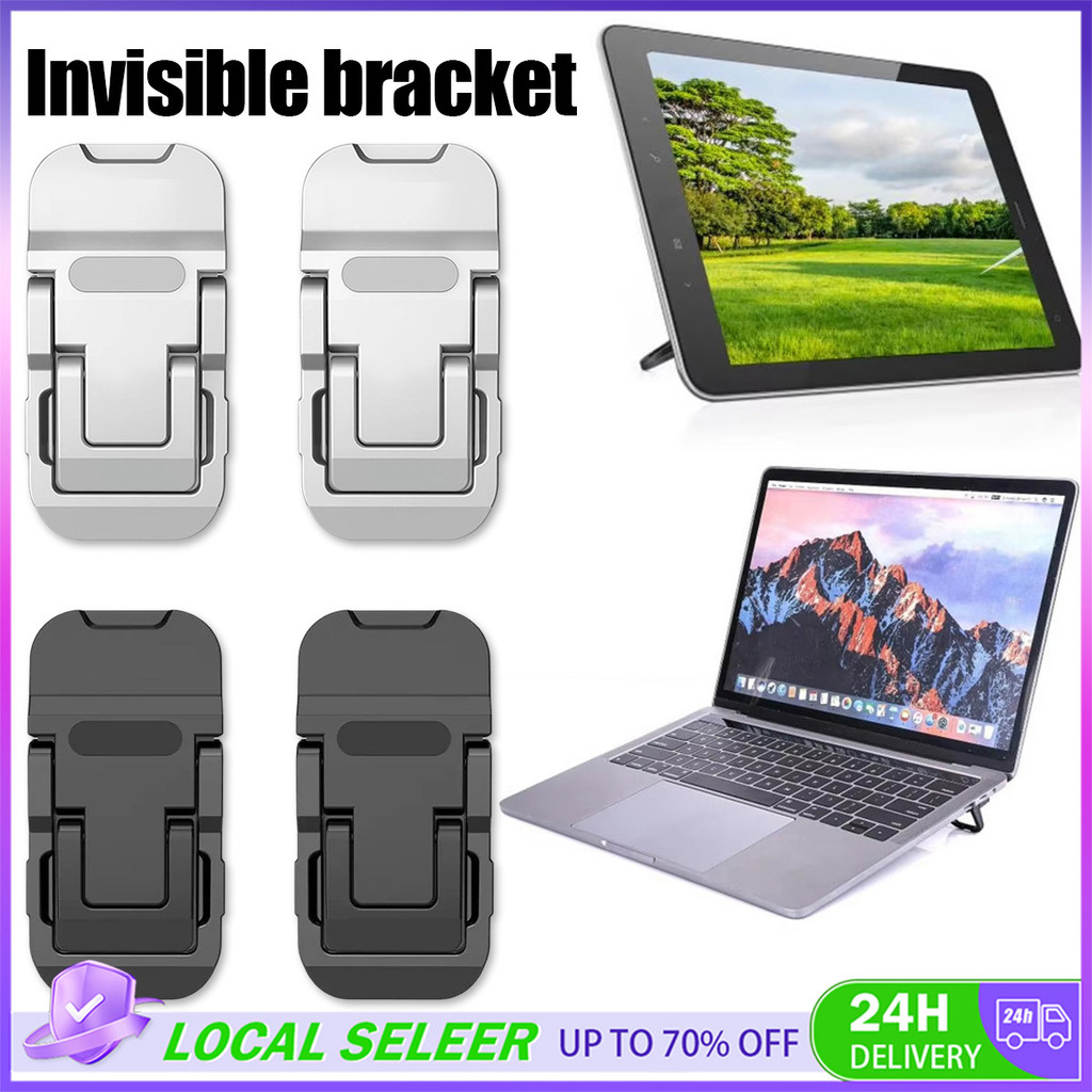 1 Pair Laptop Stand Alloy Laptop Invisible Bracket Universal Mini ...