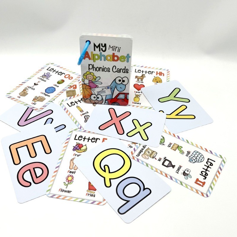 My Mini Alphabet Phonics Cards Preschool Learning Alphabet Flash Cards ...