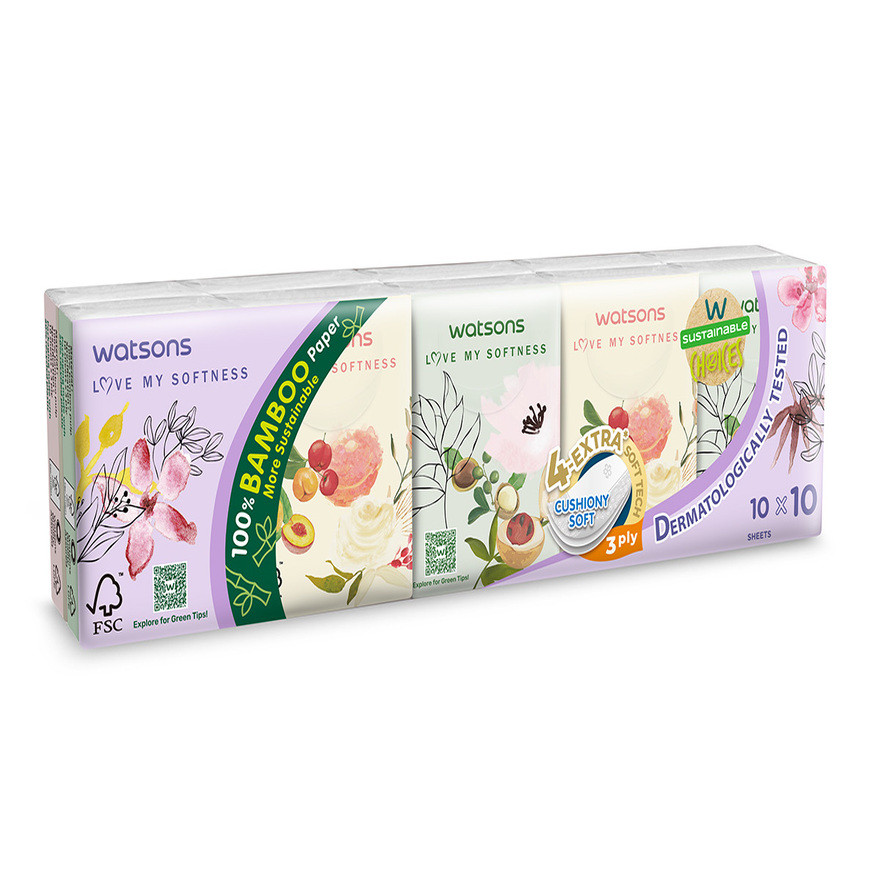 WATSONS X-flower Mini Hankies 3plyx10shtx10s | Shopee Malaysia