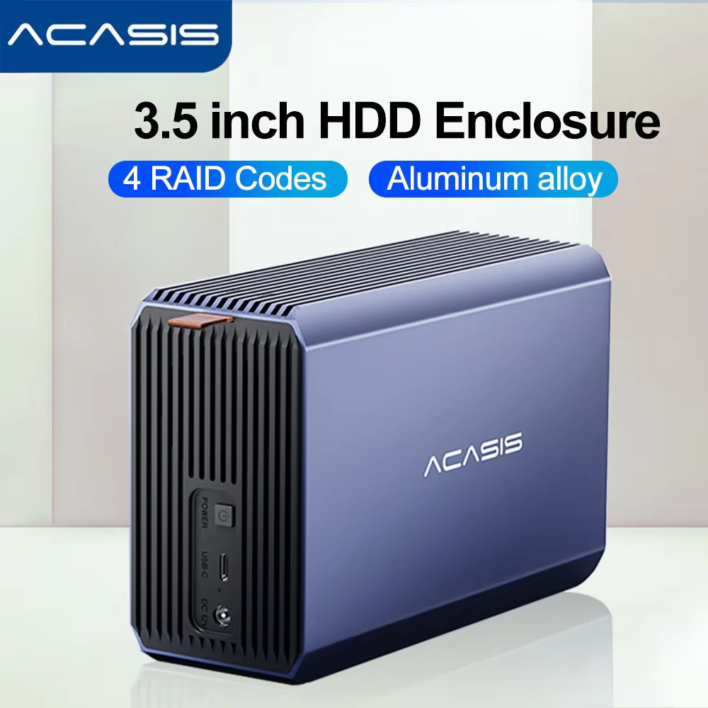 Acasis HDD Case SATA RAID Storage Enclosure Dual Bay Hard Drive Docking ...