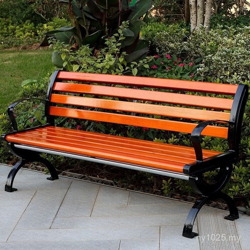 Stool Park Chair Iron Outdoor Seat Bench Cast Aluminum Bench ...