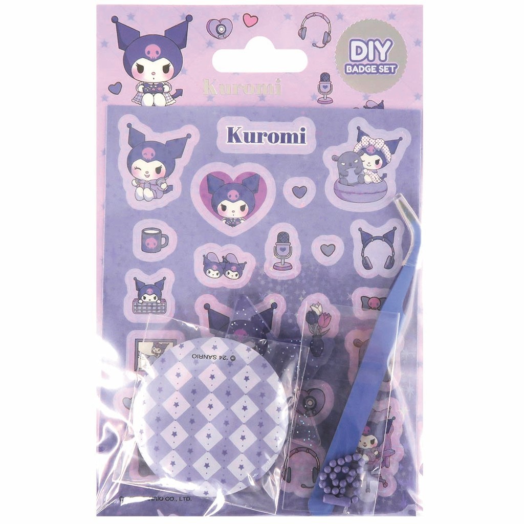 Kuromi Diy Badge Set 9874 Shopee Malaysia