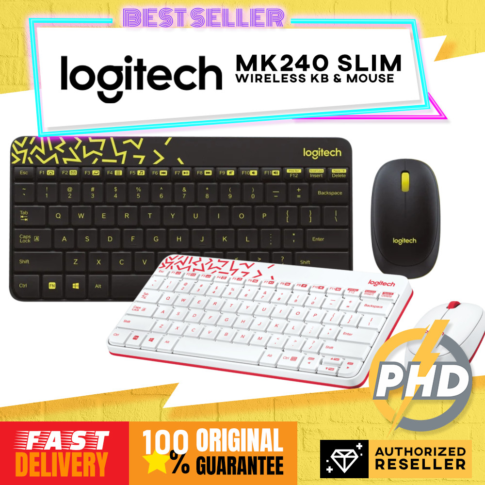 Logitech Wireless Combo MK240 Radio Transfer, PC / Mac, Keyboard ...
