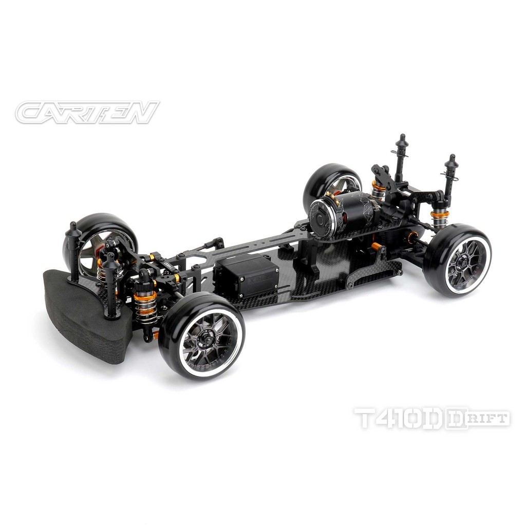 CARTEN 1/10 T410D Drift Car KIT Professional Rear Drive RC Remote ...