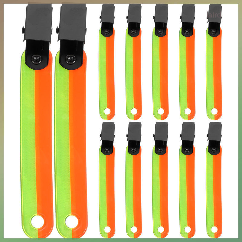 12 Pcs Fluorescent Label Holder Reflective Clip Trail Marking Markers ...