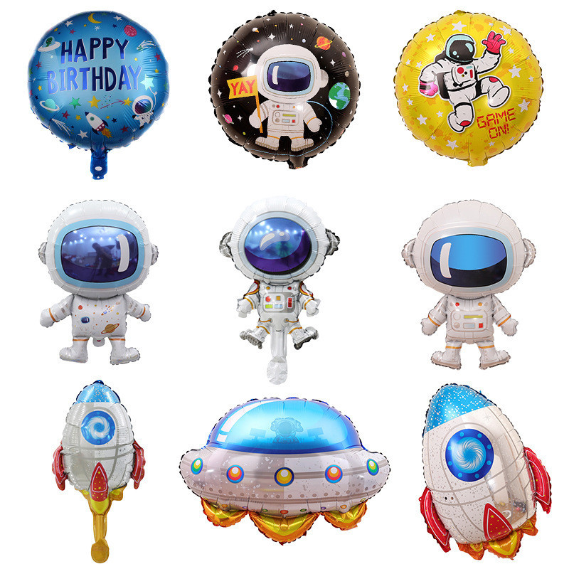 [24h Fast Delivery] Universe Space Rocket Astronaut Astronaut Balloon ...