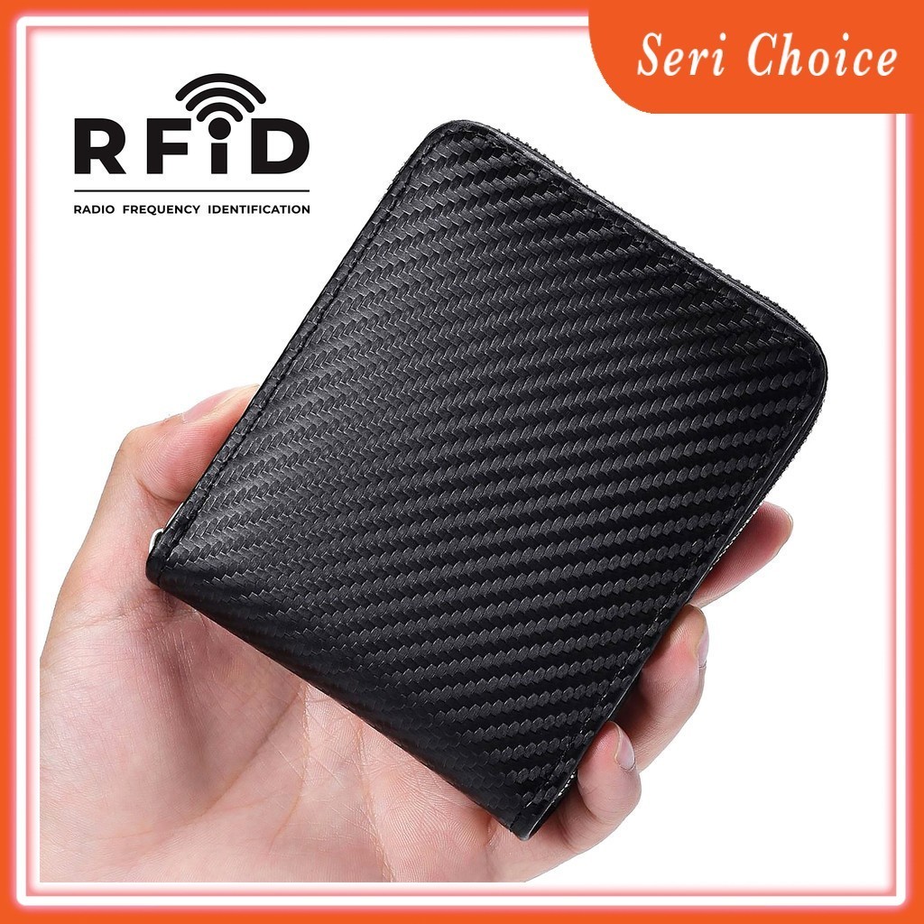 B194 RFID Dompet RFID Short Wallet RFID Zip Purse Woman Dompet RFID ...