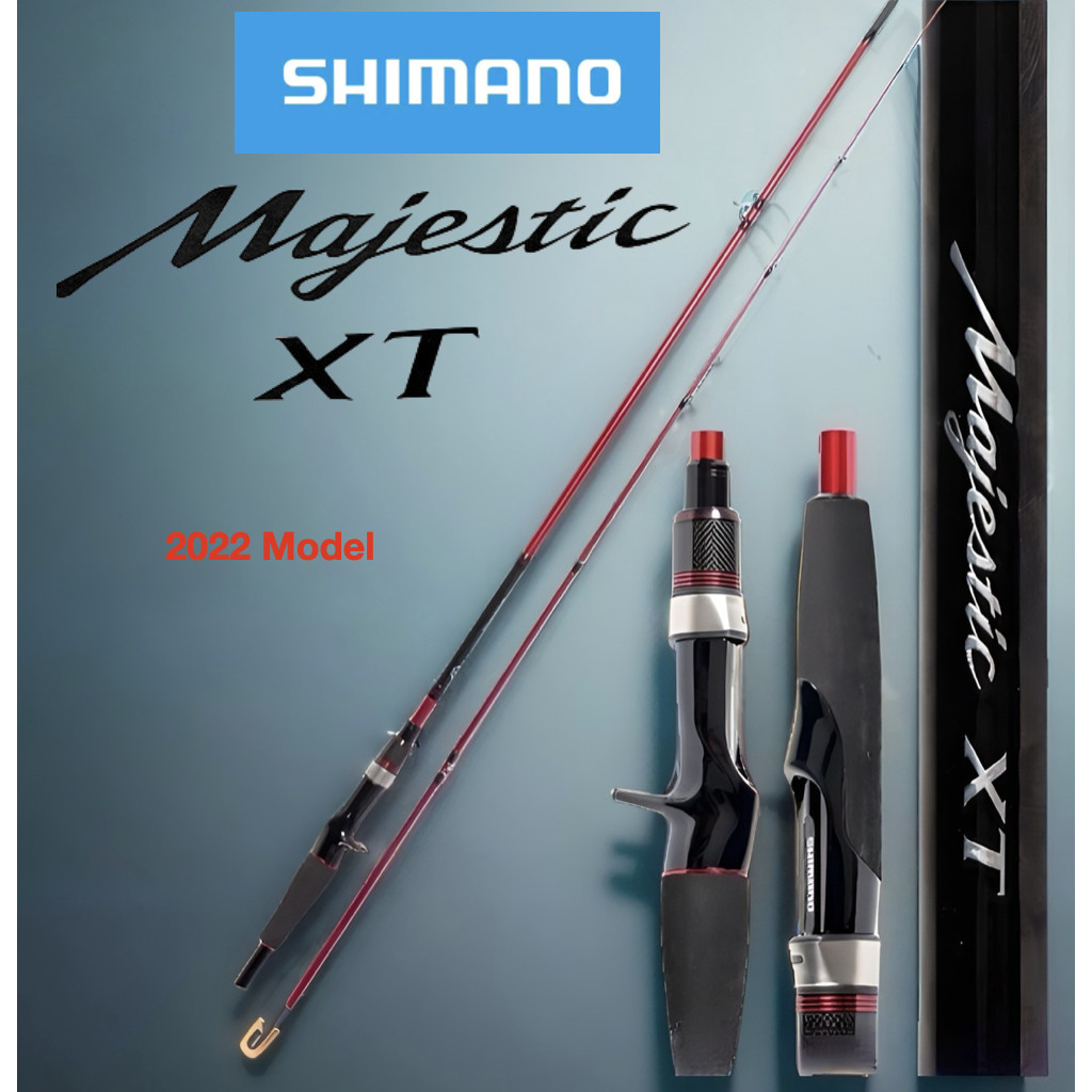 Shimano Majestic XT & MAJESTIC 22 FISHING ROD 2 piece spinning baitcasting JORAN PANCING Air ...