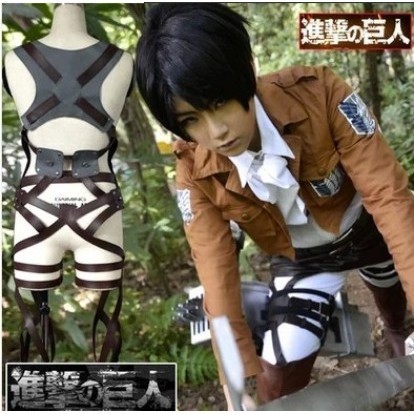 Attack on Titan Allen Mikasa Captain Survey Corps Jacket Leather cosplay Suit | Shopee Malaysia