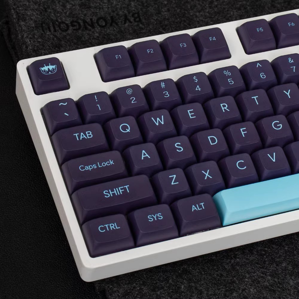 GMK Comet Dark Blue keycaps PBT XDA Profile Keycaps set For Mechanical ...