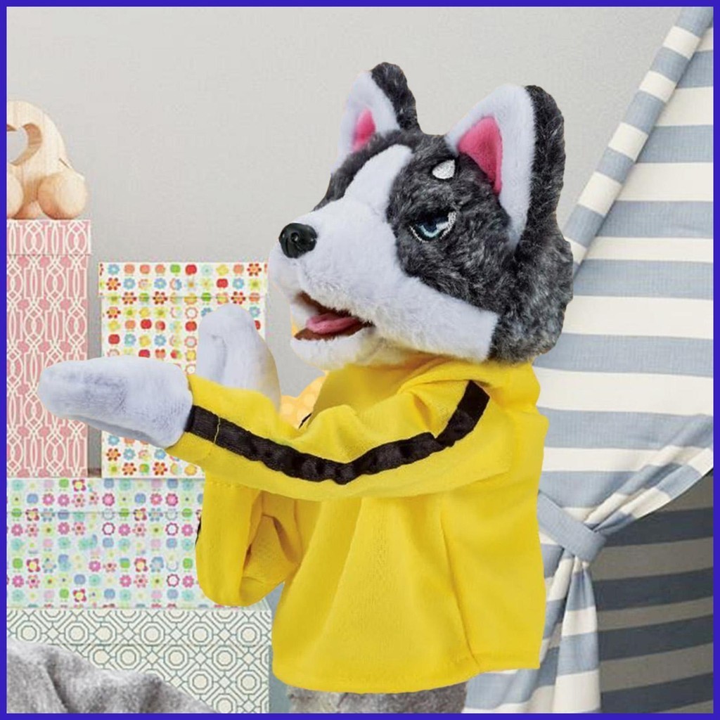 Dog Puppet Toy Prank Animal Doll Boxer Puppet With Sound & Boxing ...
