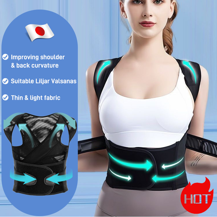 3D stretch hunchback correction belt Back Brace Posture Corrector Back ...