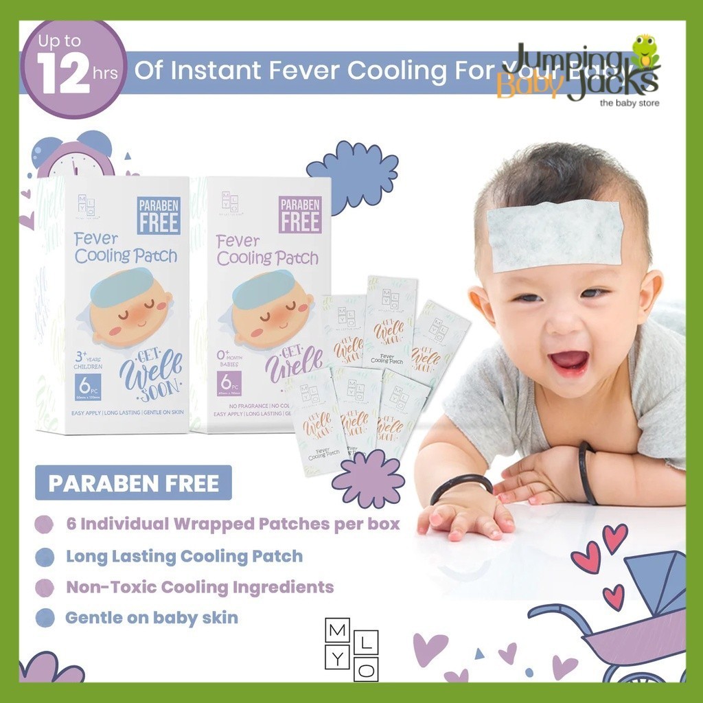 MyLO Get Well Soon Fever Cooling Patch (6 x Paraben Free Patches / box) | Shopee Malaysia