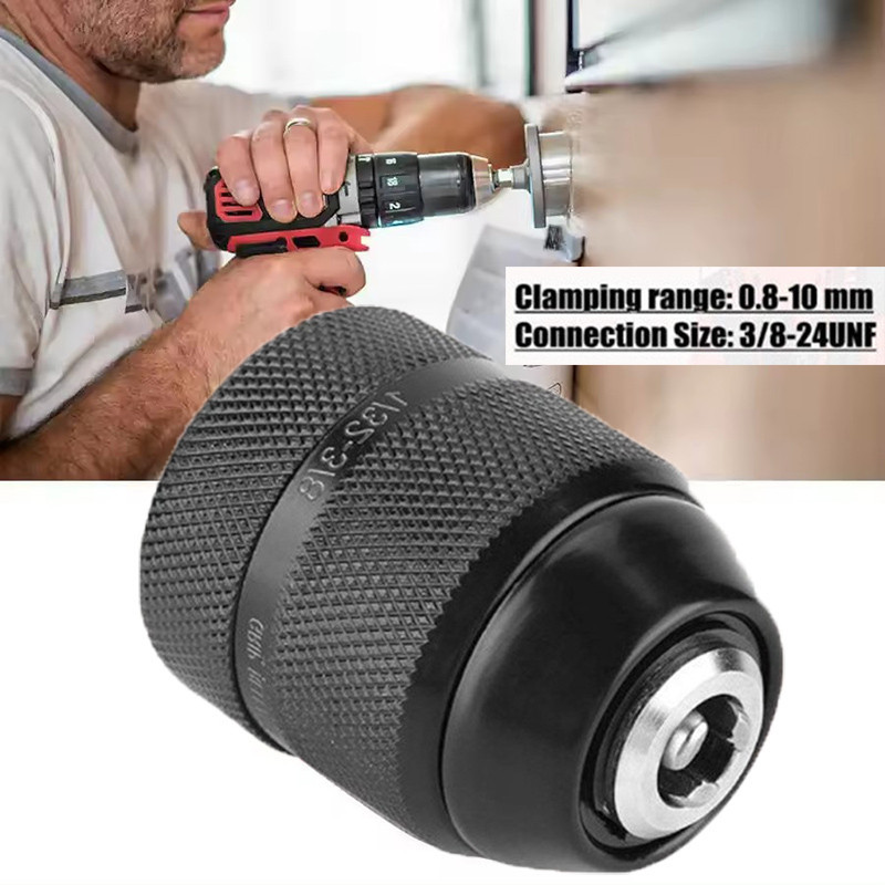 Self-tighten Keyless Drill Chuck 0.8MM-10MM 3/8-24UNF Electric Hammer ...