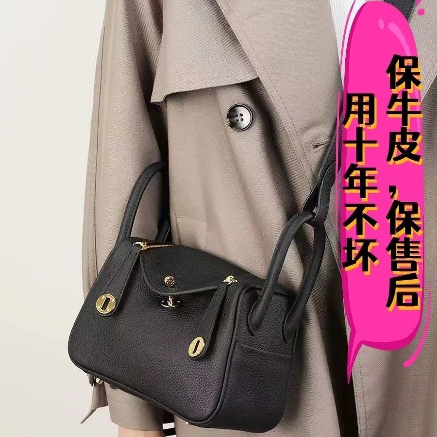 [Ready Stock 24 Hours Shipping] First Layer Cowhide Bag High-End Female ...