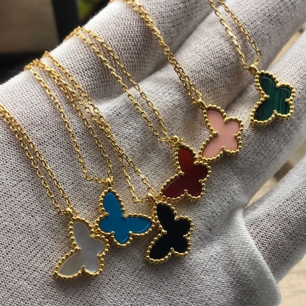 van fashionable Sweet Butterflies pendant necklace cleef B4145304 ...
