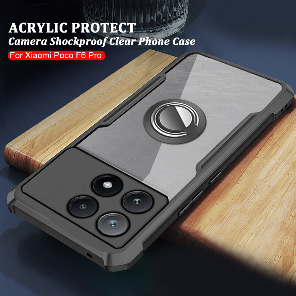 Acrylic Transparent Back Cocer For Xiaomi Poco F6 Pro 2024 Case ...