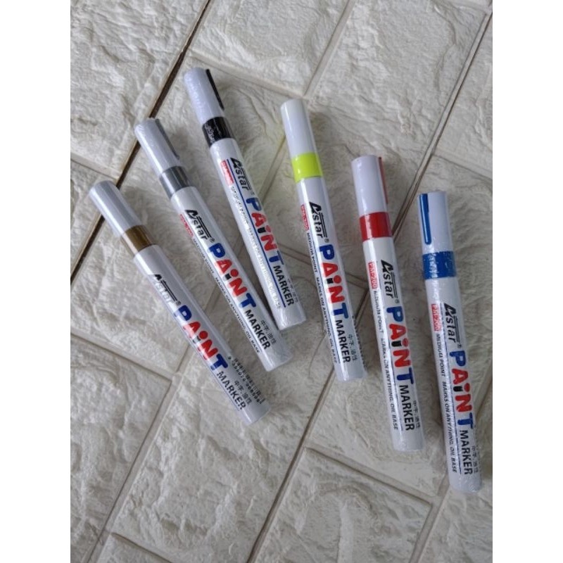 Astar Paint Marker Medium Point gold/sliver/white/red/blue/yellow/black ...