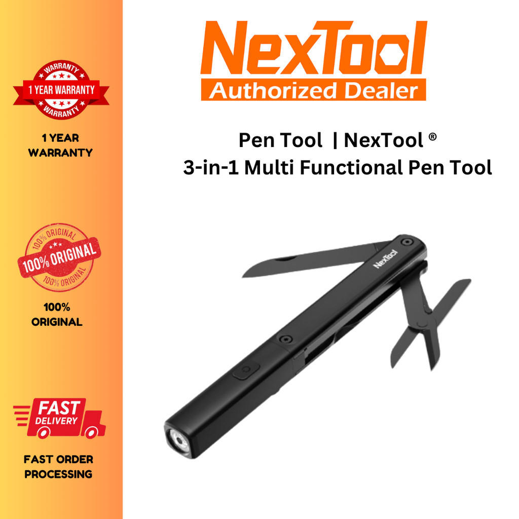 NexTool 3-in-1 Multi Functional Pen Tool | Shopee Malaysia