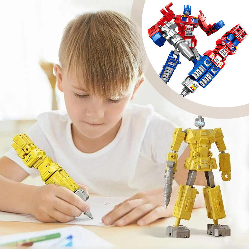 Children's Transforming Robot Pen 2 in 1 Transformers Optimus Prime ...
