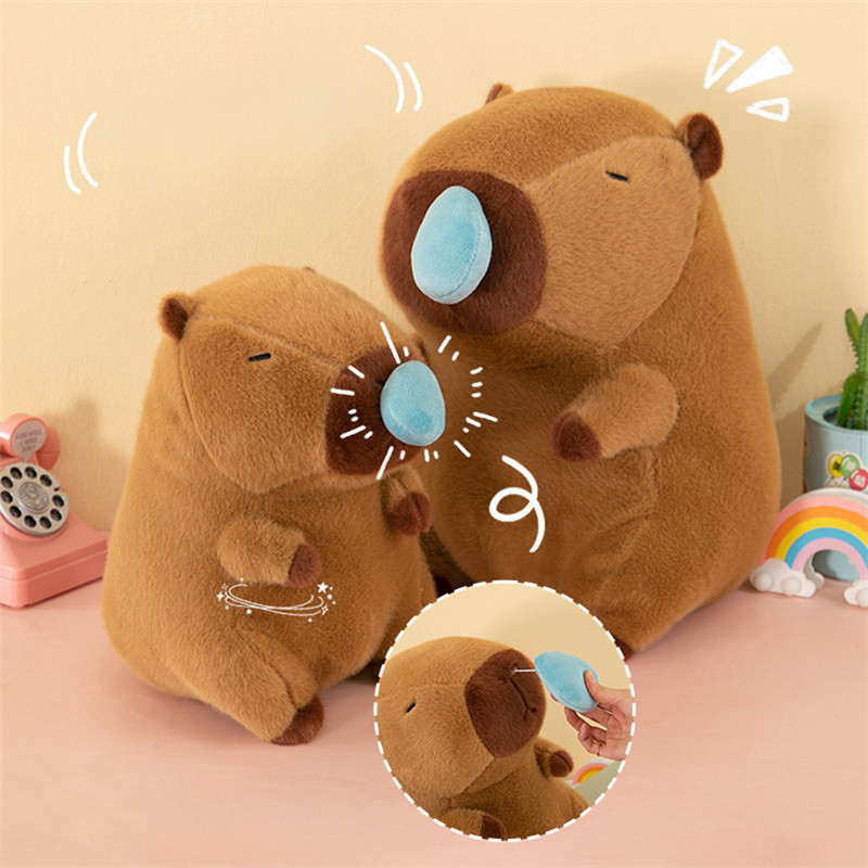 30cm/40cm Snotty Capybara Plush Simulation Animals with Stretchable ...
