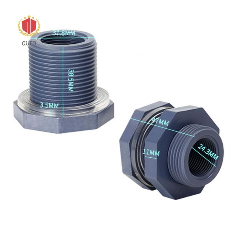 [DELA] Commercial Grade PVC Plastic Bulkhead Fitting Adapter for Water ...