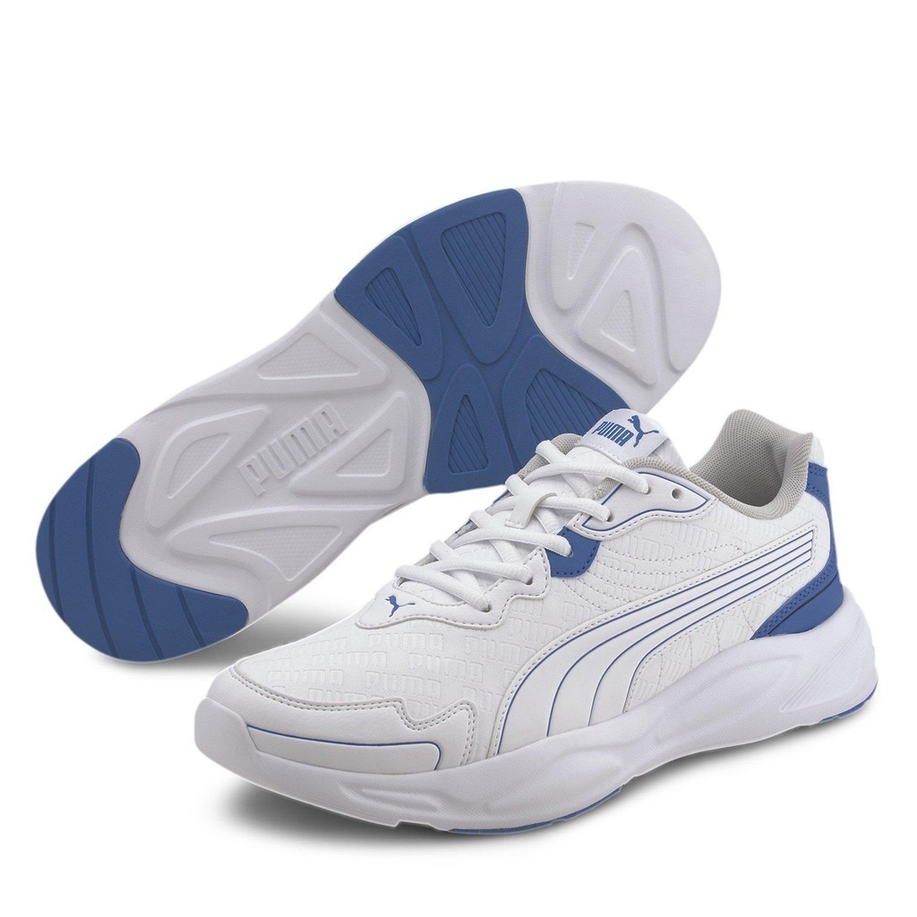 Puma Mens 90s Runner Nu Wave Sig Mens Shoes (Puma Wht/Blue) - Sports ...
