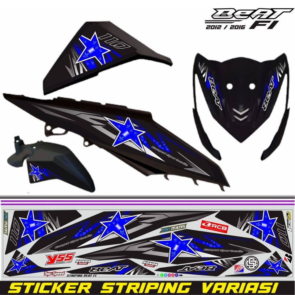 Beat FI 2013 Motorcycle STRIPING Sticker list Stickers 2014/2015 ...