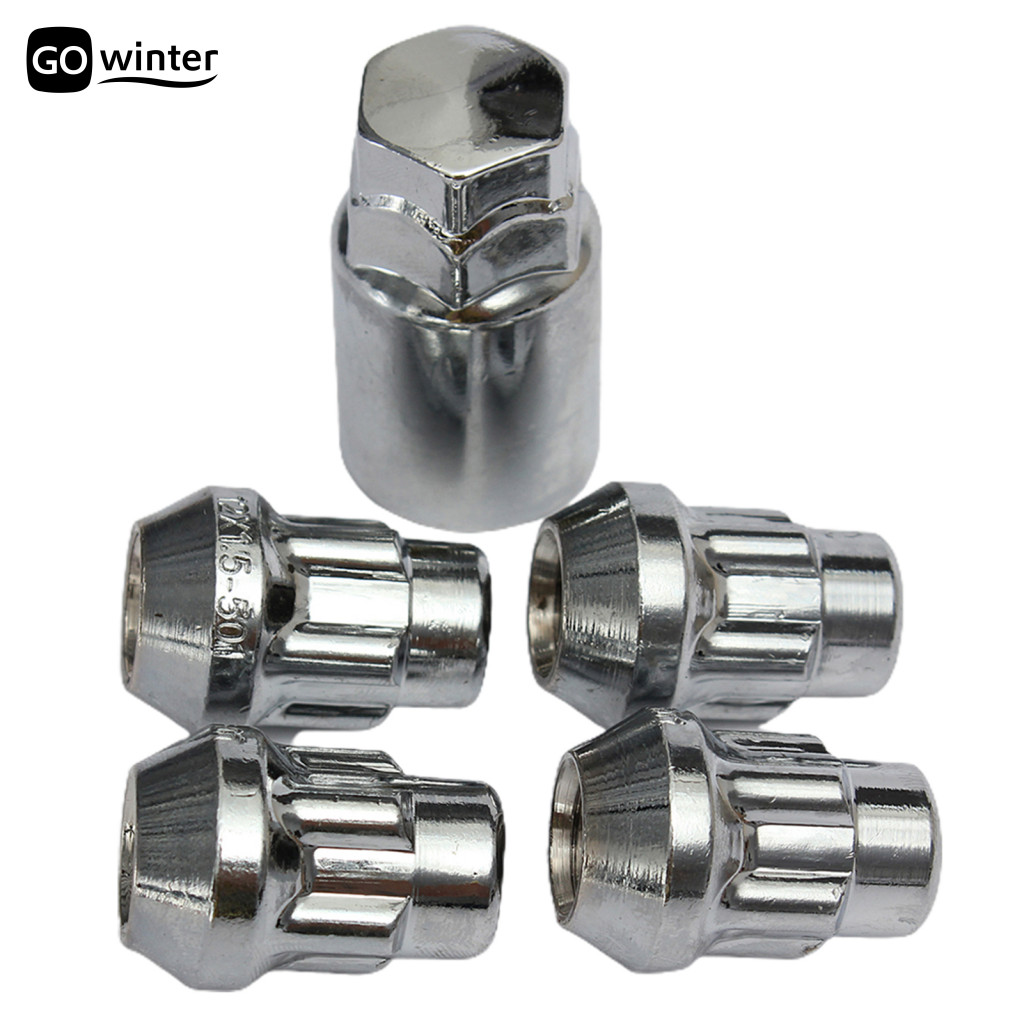gowinter 4Pcs 12x15mm 60 Degrees Tapered Alloy Wheel Lock Anti-theft ...