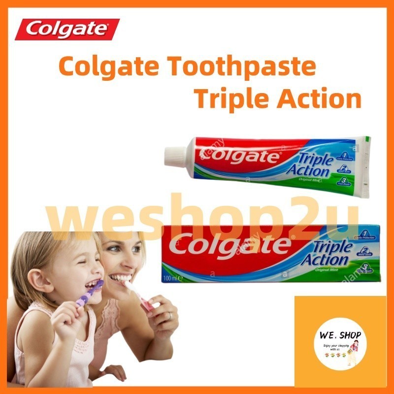 READY STOCK!!!Colgate Toothpaste Triple Action Original Mint 123 ...
