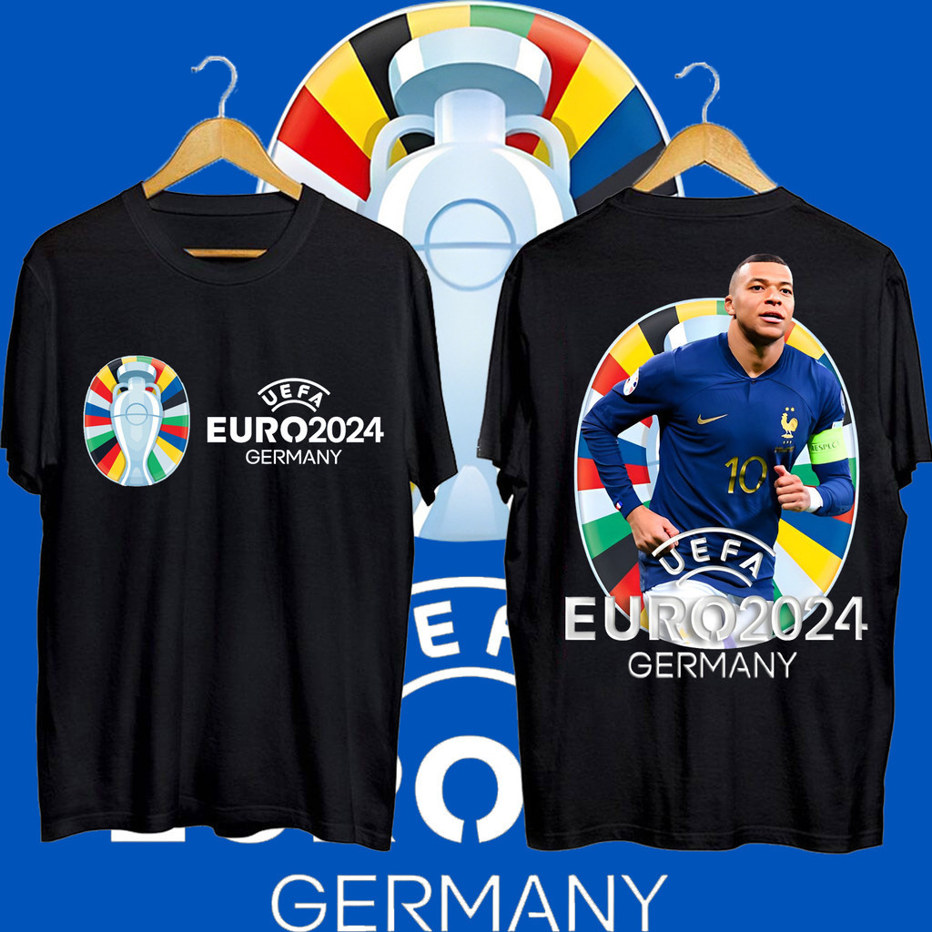 EURO 2024 European Cup Football Match T-Shirt UEFA 2024 Cotton 1 ...