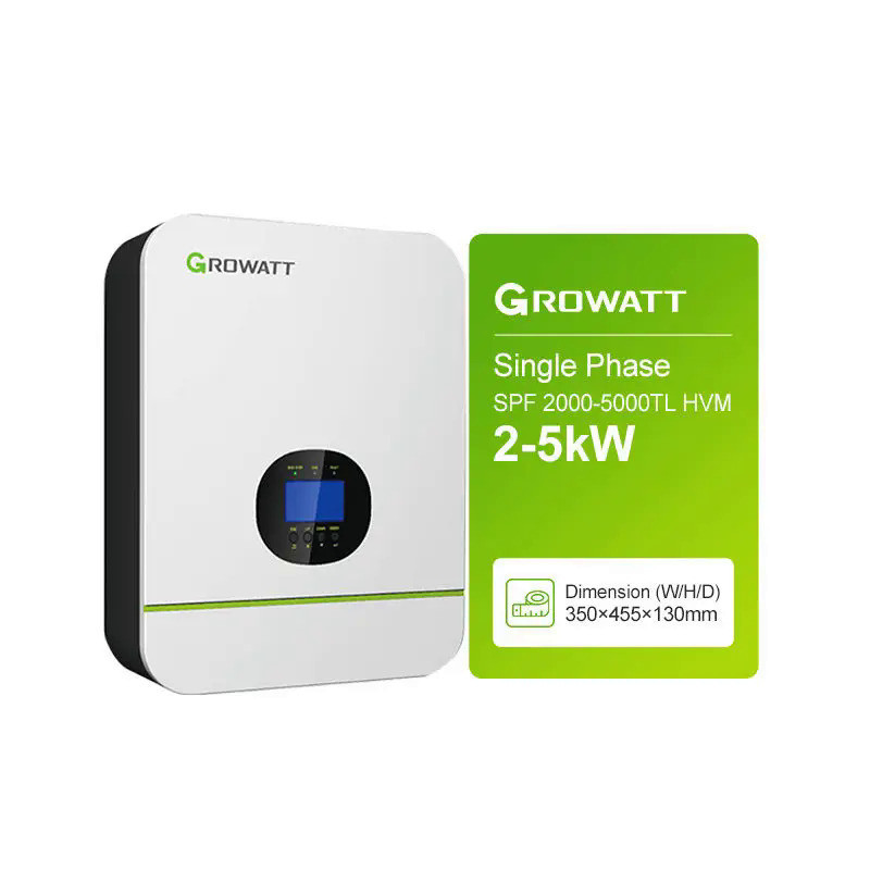 Growatt PV System SPF 3000TL HVM - 24 3KW Off Grid Solar Inverter 24V 48V For Project Energy ...