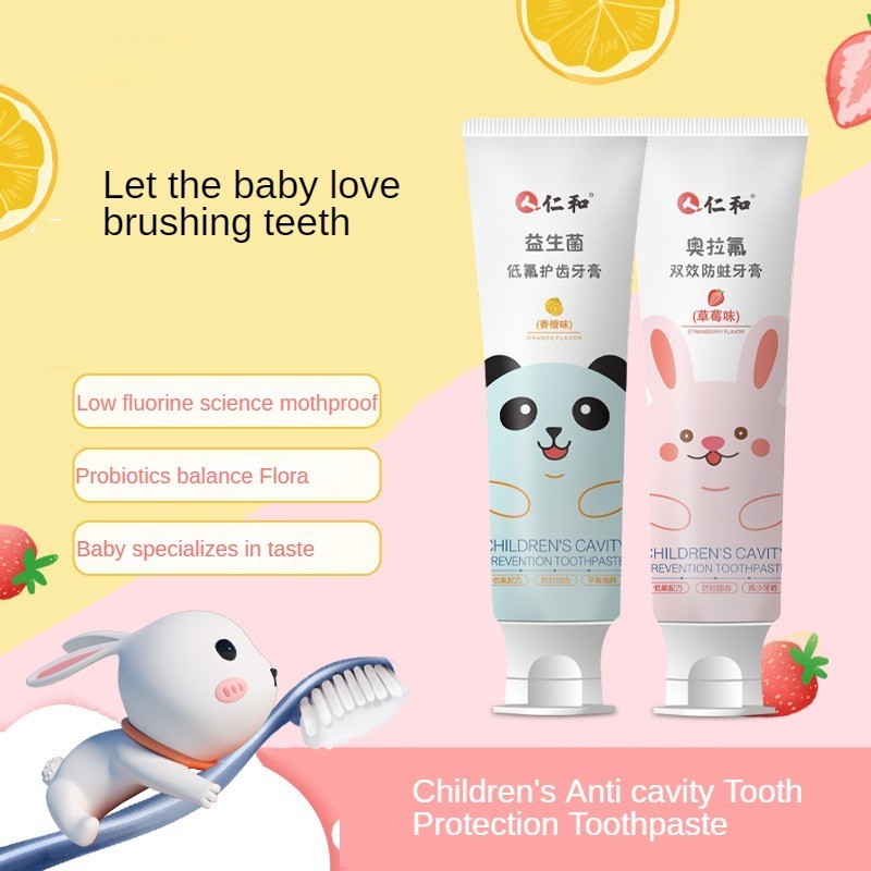 Children's Toothpaste Low Fluoride Probiotic 3-12 Year Old Fluoride ...