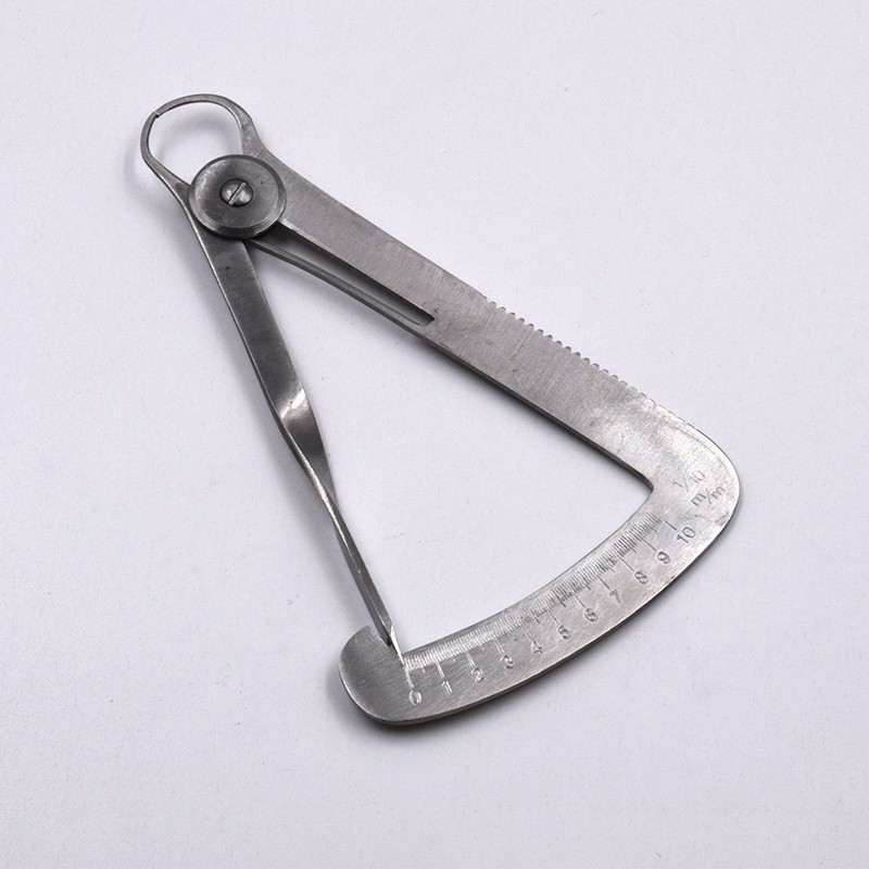 Dental Wax Metal Crown Gauge Caliper Ruler Scale Spring Steel Measuring ...