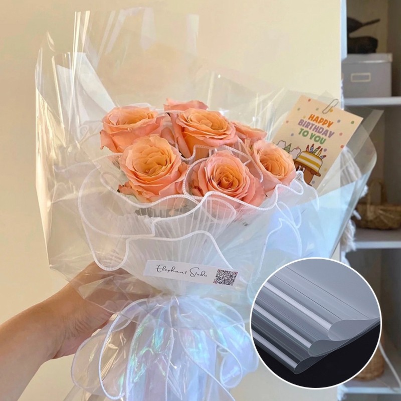 Clear Flower Packing Paper Transparent Paper Bouquet Wrapping Paper ...