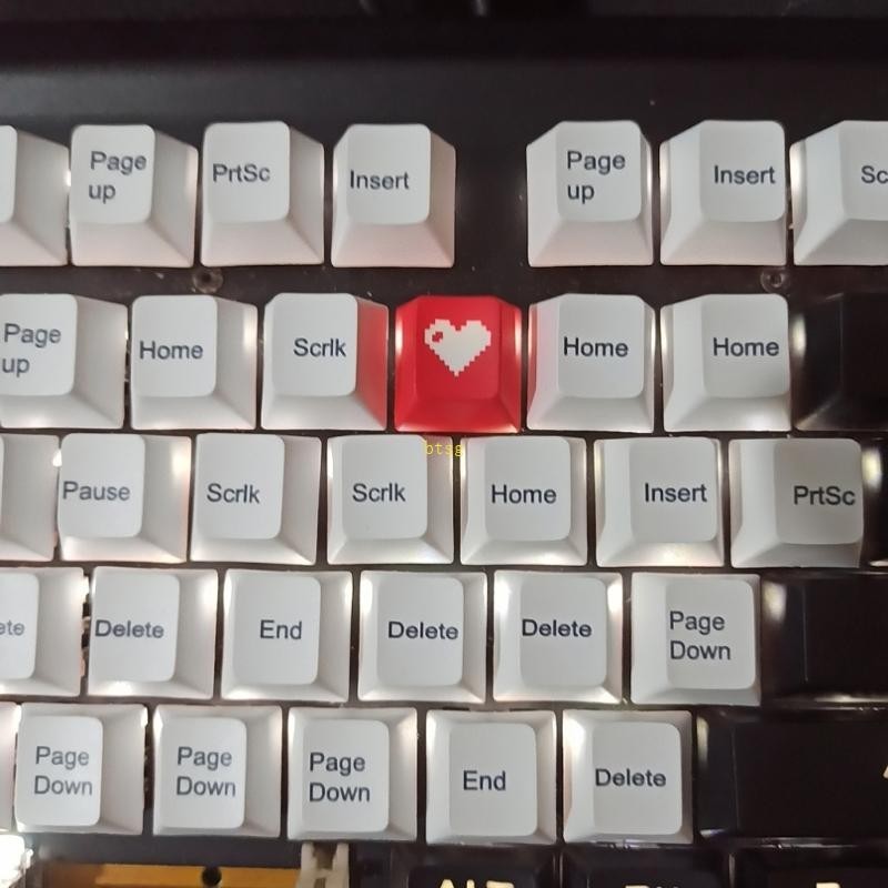 BT PBT Keycap Mount Heart Cherry Profile R4 for Creative Dip Dye Sub ...