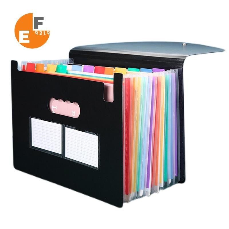 1 PCS 13 Pockets Expanding File Folder A4 Expandable File Organizer PP ...