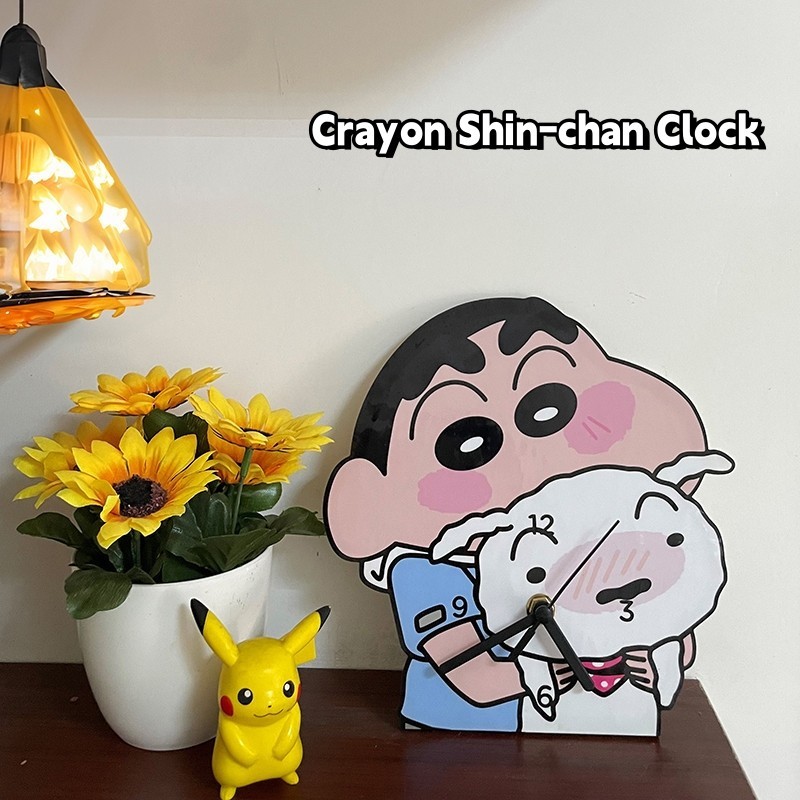 Crayon Shin-chan Clock Creative Hanging Wall Clocks Cartoon Wall Decor ...