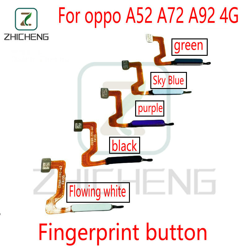 Finger print Fingerprint sensor power button flex For OPPO A52 A72 A92 ...