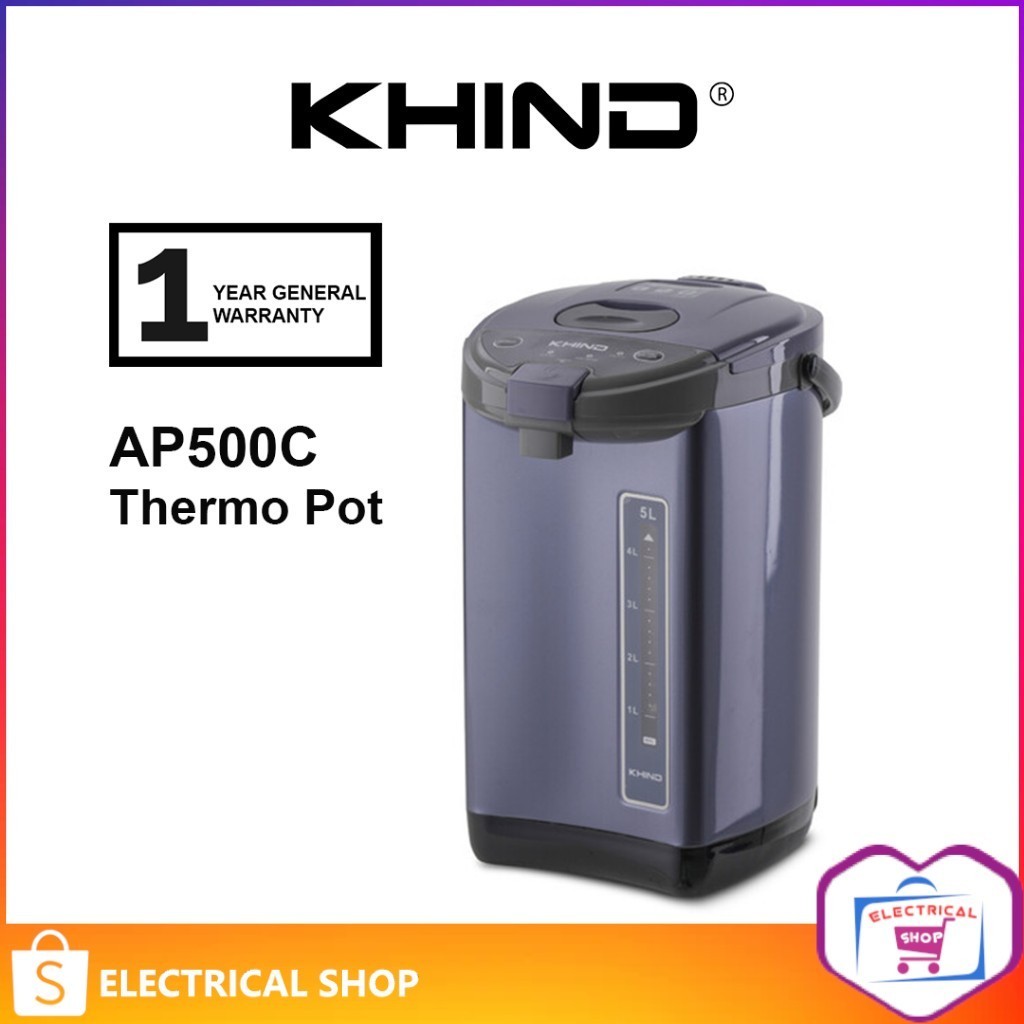 Khind 5L Thermo Pot AP500C (Blue) / Midea 5.0L MTP-7055T / MTP7055 ...