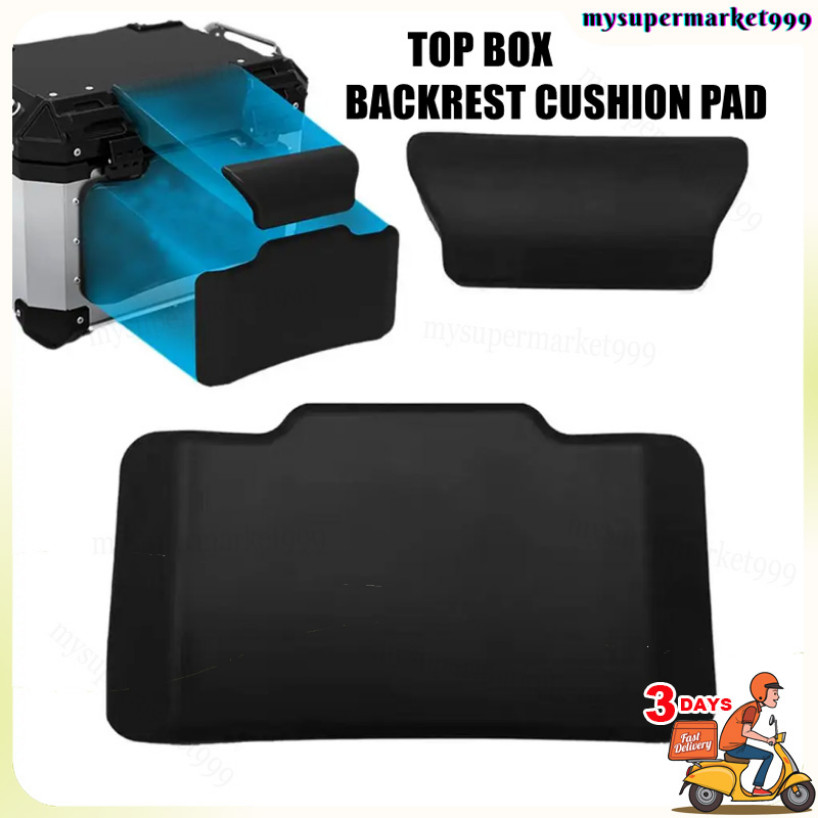 MOTORCYCLE TOP BOX BACKREST CUSHION PAD PREMIUM COMFORTABLE WATERPROOF ...