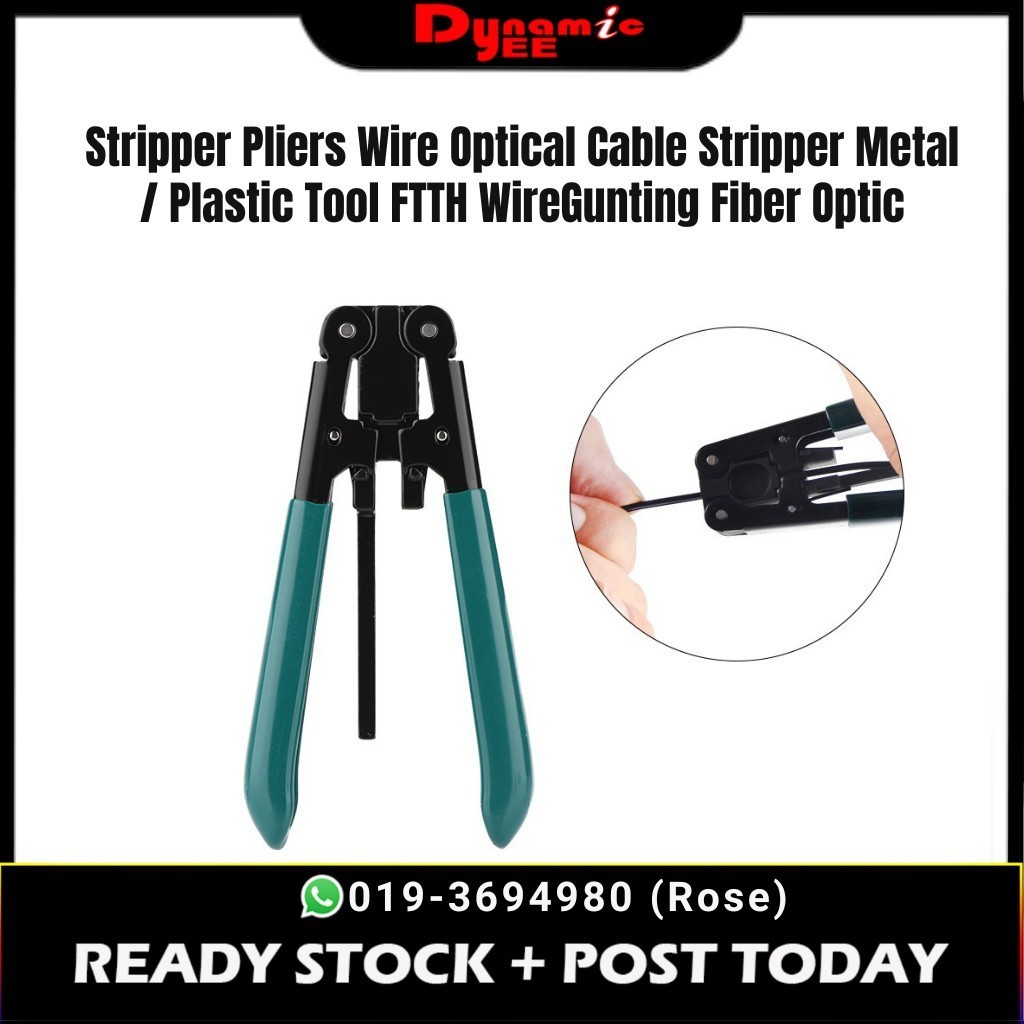 Stripper Pliers Wire Optical Cable Stripper Metal / Plastic Tool FTTH ...