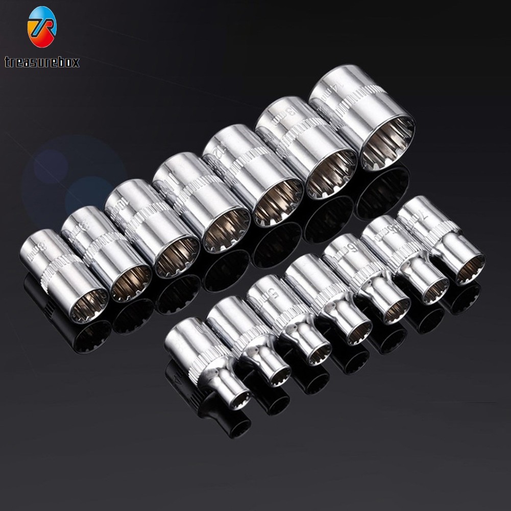 [treasurebox66] 12 Point Mirror Short Socket Head 1/4 Drive Torx Bit ...