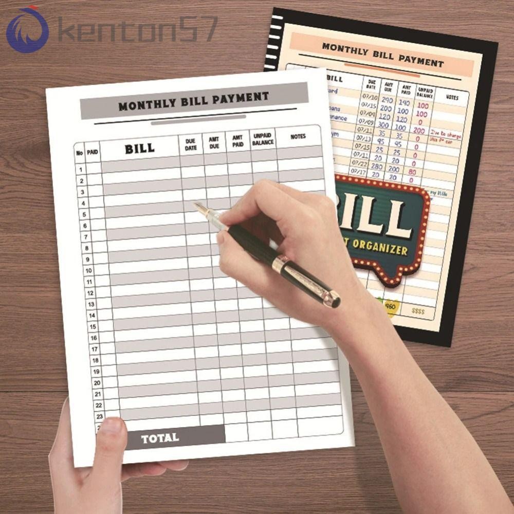 KENTON Bill Payment Organiser Notebook, 48 Month With 1150 Billing ...