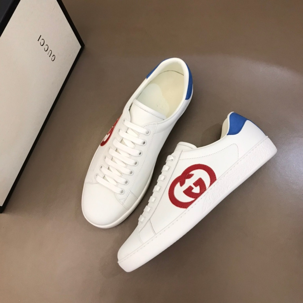 Low Top Sneakers For Men Gucci Simple Logo | Shopee Malaysia