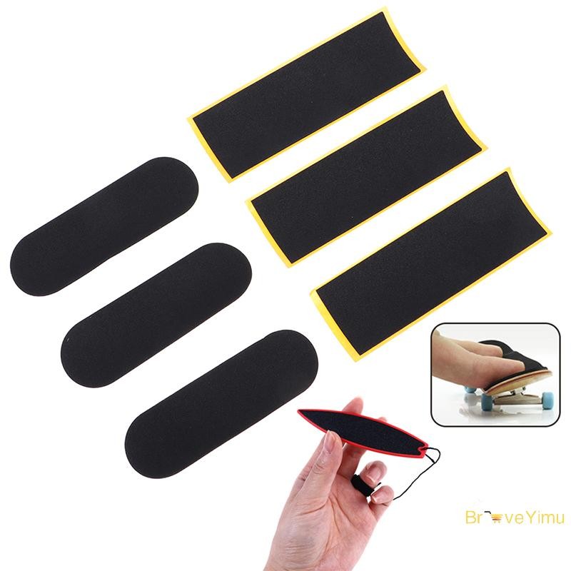 [BraveYimu] 5Pcst Black Fingerboard Deck Uncut Tape Stickers Black Foam ...