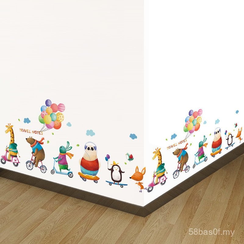 Hiasan Sudut Kartun untuk Bilik Kanak-kanak Pelekat Dinding Tema Tadika ...